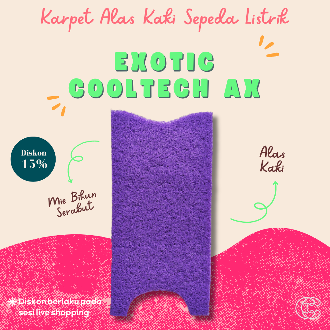 Karpet Sepeda Listrik Exotic Cooltech AX - Mie Bihun Serabut - Premium ...