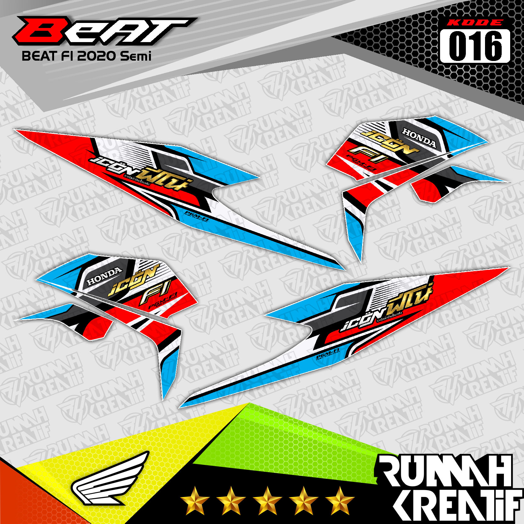 Striping Beat Fi 2020 Variasi | Lazada Indonesia