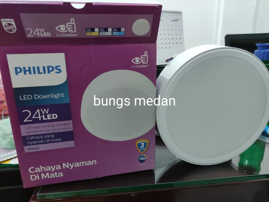 Lampu Led PHILIPS MESON 24w 24 Watt 59474 TIMBUL PANEL DOWNLIGHT BULAT ...