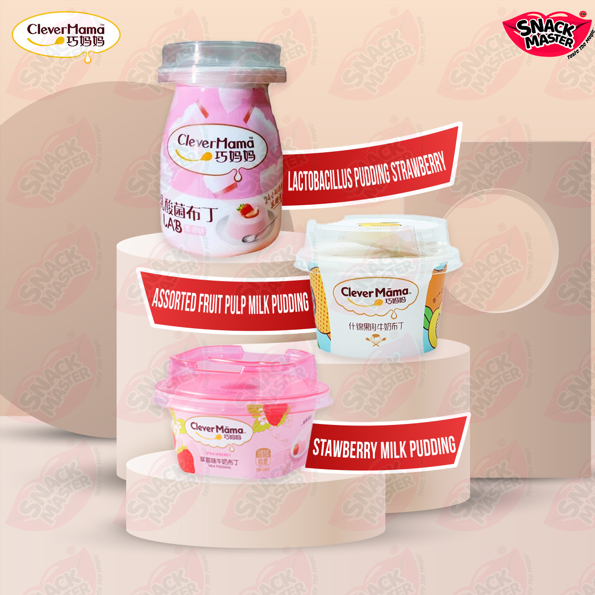 CLEVER MAMA PACKAGE | 6 Pcs 70g-85g PUDDING SUSU Paket Pudding ...
