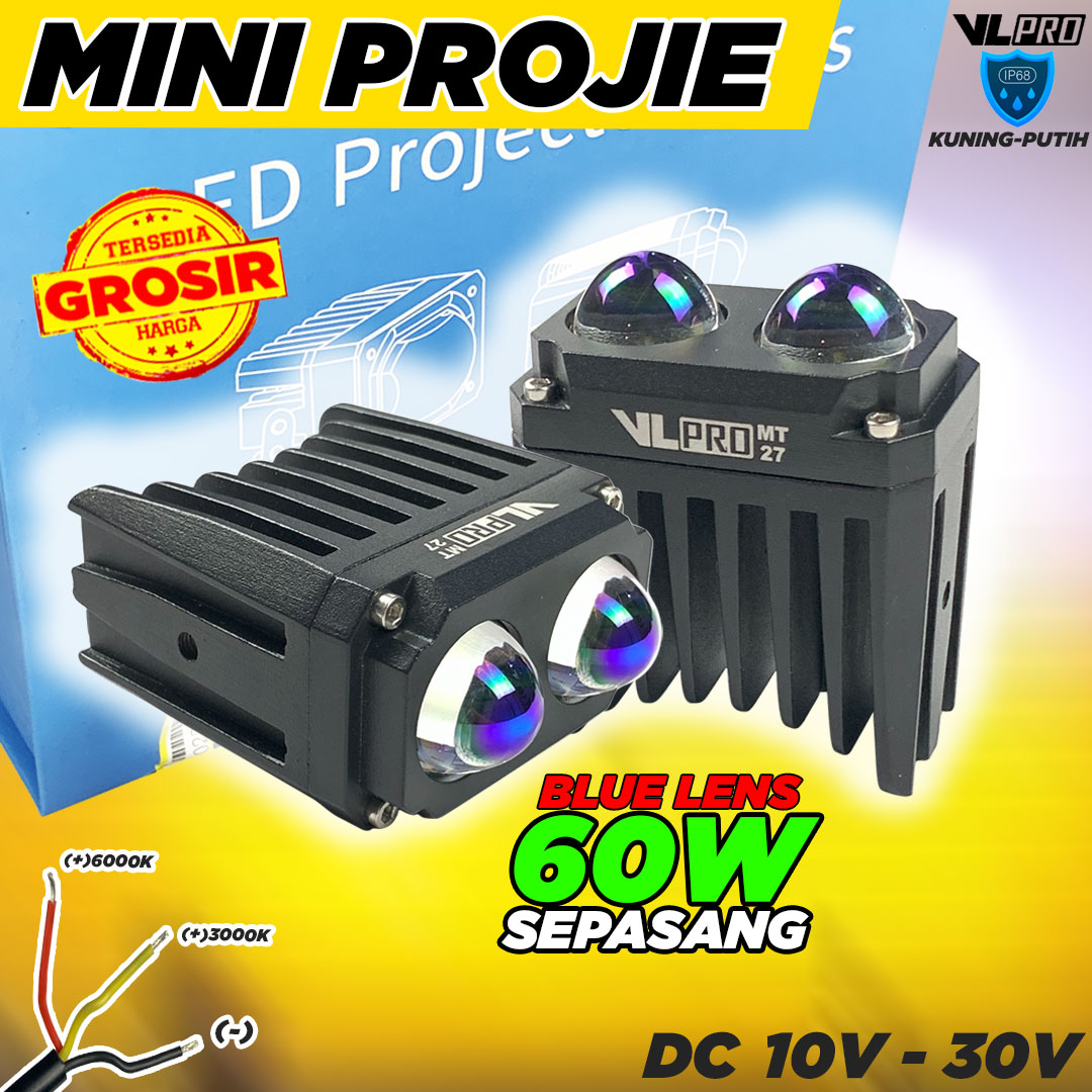 Mini Projie 2 Mata Bluelens Bi-LED Original VLPRO MT27 Laser Gun ...