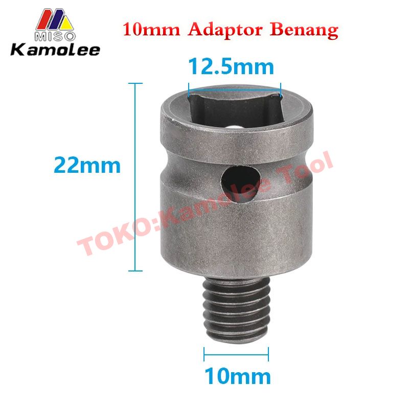 Kamolee 10mm / 13mm Logam Jari-ketat Bor Chuck, Adaptor Benang, Cocok ...