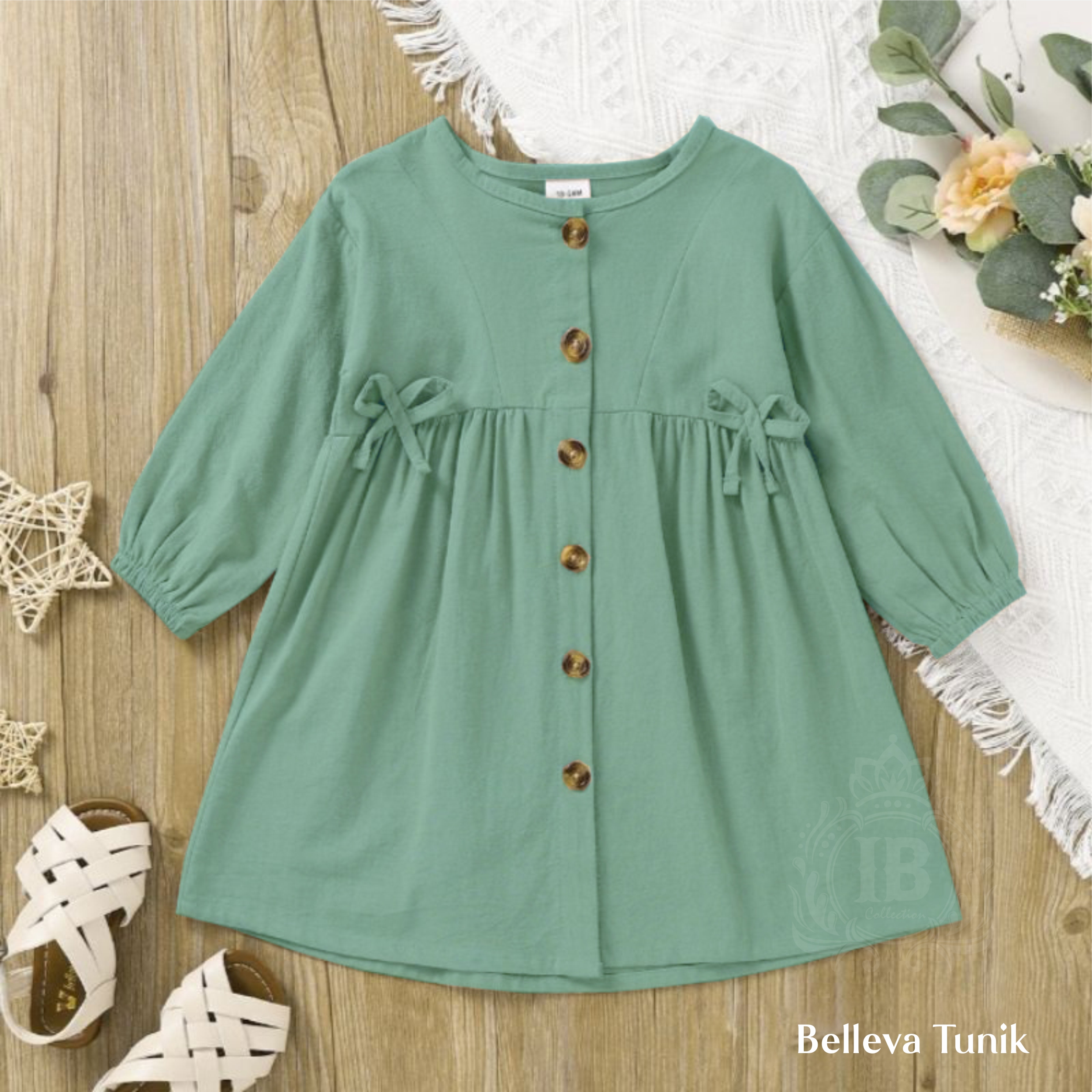(Gratis Ongkir) Tunik Midi Dress Anak Perempuan 1-5 Tahun - BELLEVA ...