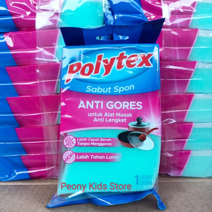 Polytex sabut spon anti gores / Poly tex pencuci piring antigores ...