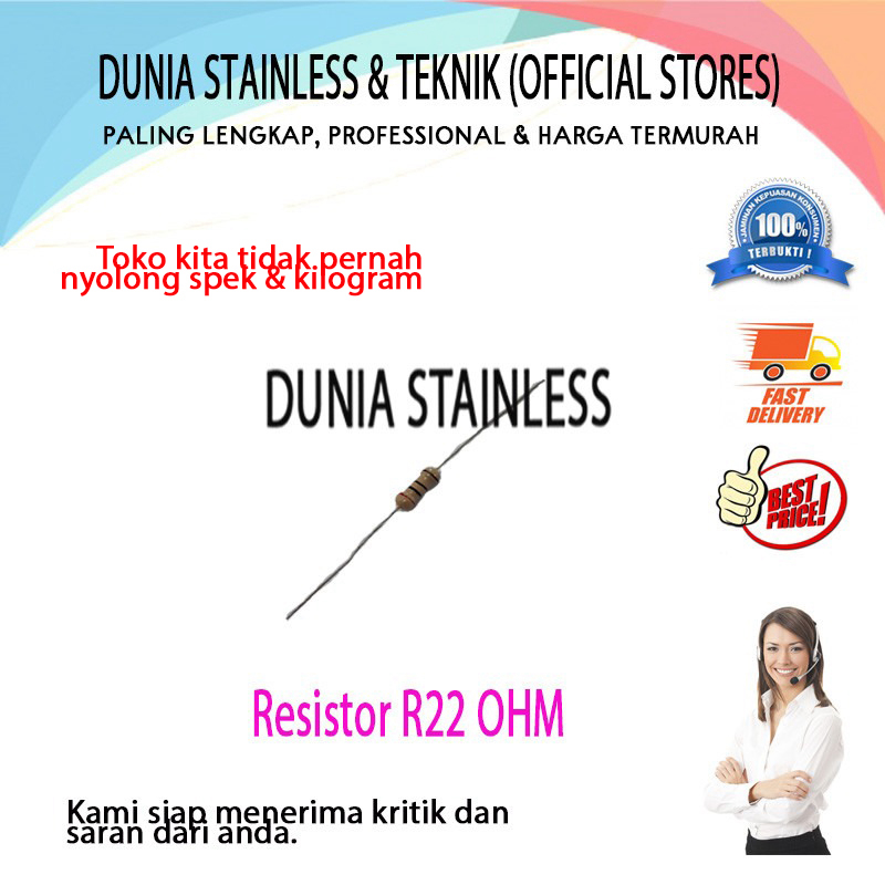 Resistor R22 OHM sparepart | Lazada Indonesia