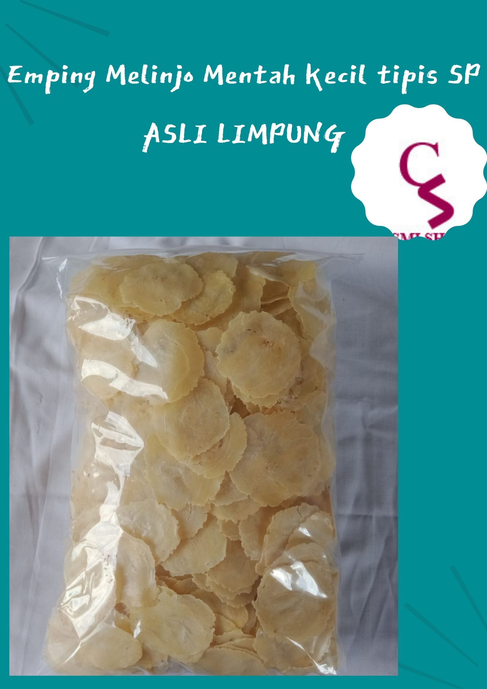 Emping Melinjo Mentah Kecil Tipis SP Rasa Original Asli Limpung Kemasan ...