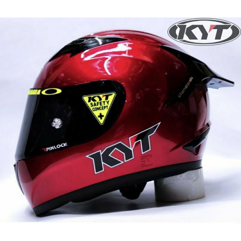 Helm Full Face KYT R10 Solid Polos Original | Helm Murah | Helm Pria ...