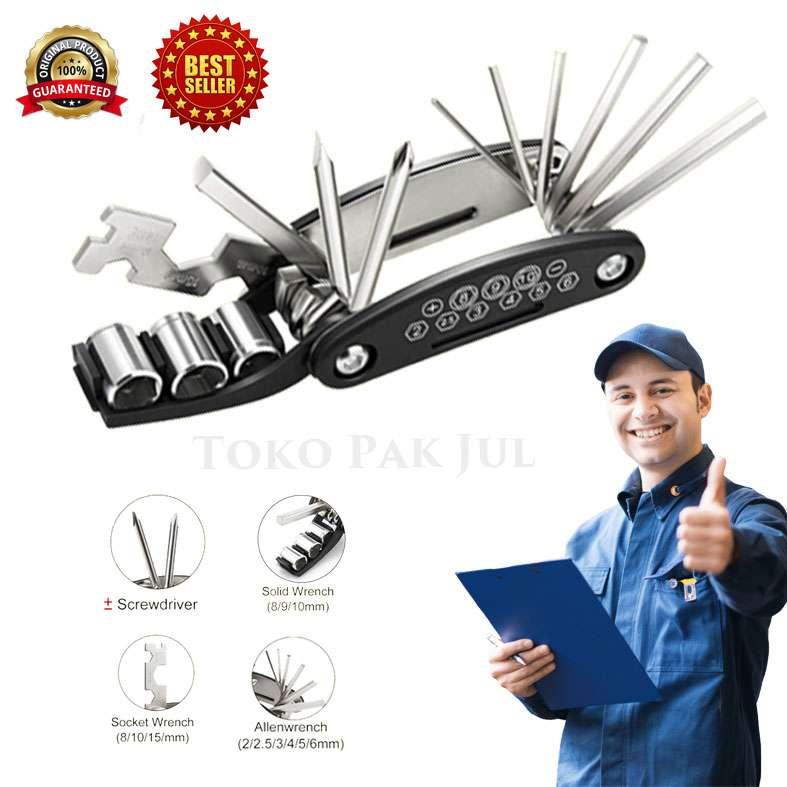 Repair Tool Multifungsi 16 in 1, Toolkit Toolset, Macam-macam perangkat ...