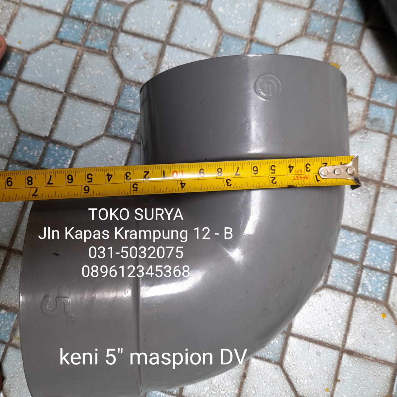 MSPkeni5dv - Sambungan Belokan PVC 5 Dim inch PVC Elbow Knee Keni L 5 ...