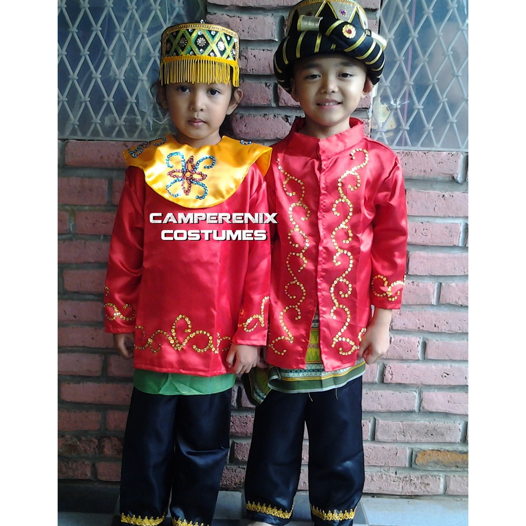 Aceh Couples SD4-6 Baju Daerah Adat Karnaval Kostum Tari Anak ...