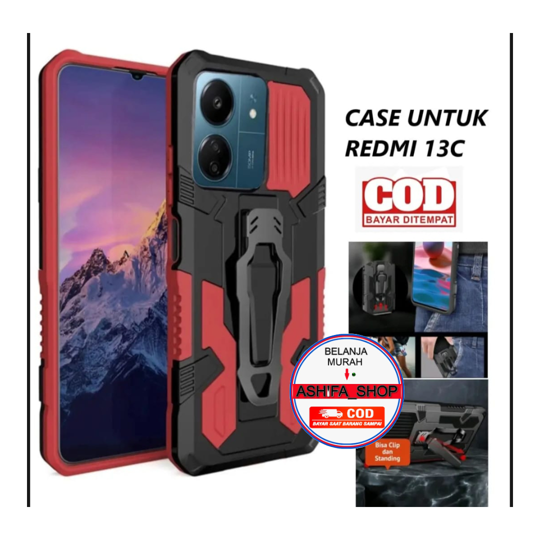 CASE ROBOT UNTUK HANDPHONE (XIAOMI REDMI 13C) i cristal Hardcase Robot ...
