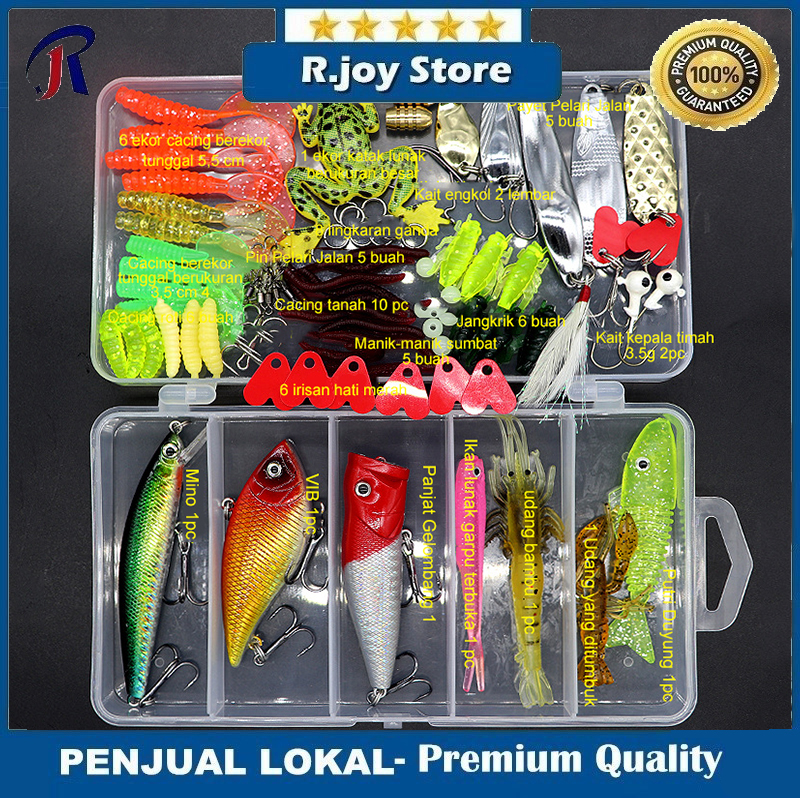 Umpan pancing set Umpan Pancing Ikan Set Fishing Bait Kit | Lazada ...