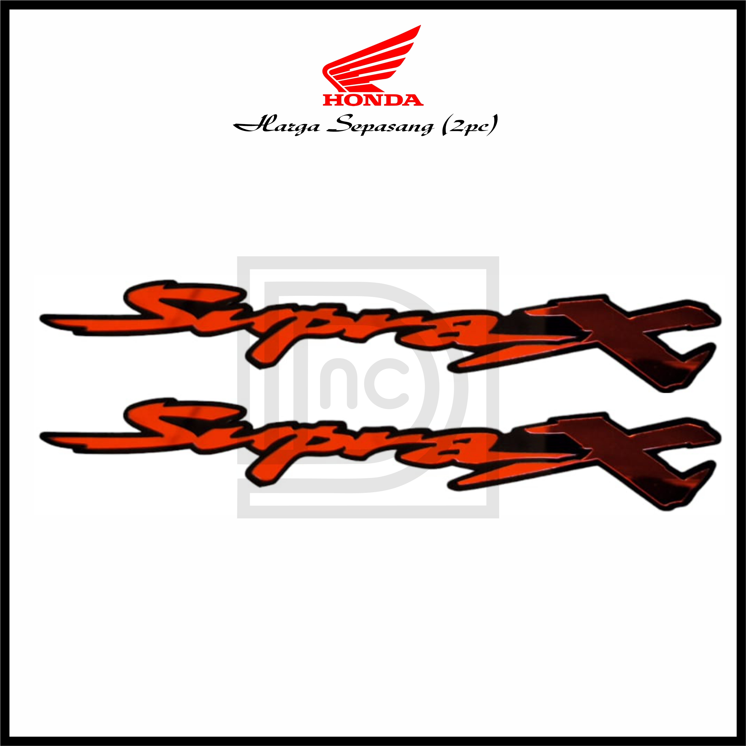 2 Emblem Honda Supra X old Logo Motor 3D Akrilik Variasi Modipikasi ...