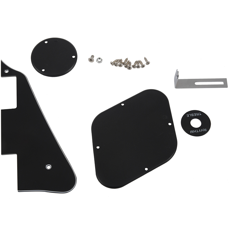 1set Black Pickguard /Cavity /Switch Covers/Pickup Selector Plate ...