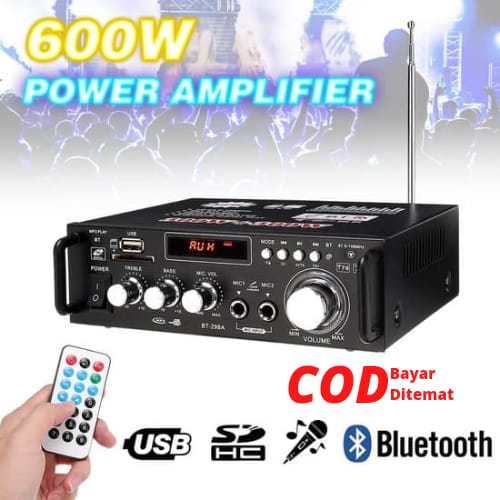 Amplifier Bluetooth - Ampli Bluetooth - Amplifier Mobil Bluetooth 600W ...