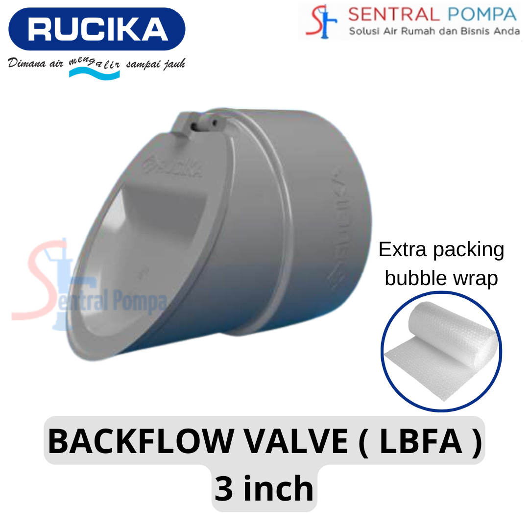 Rucika Backflow 3" Tutup Saluran Pipa 3 inch untuk Bak Kontrol Anti Bau ...