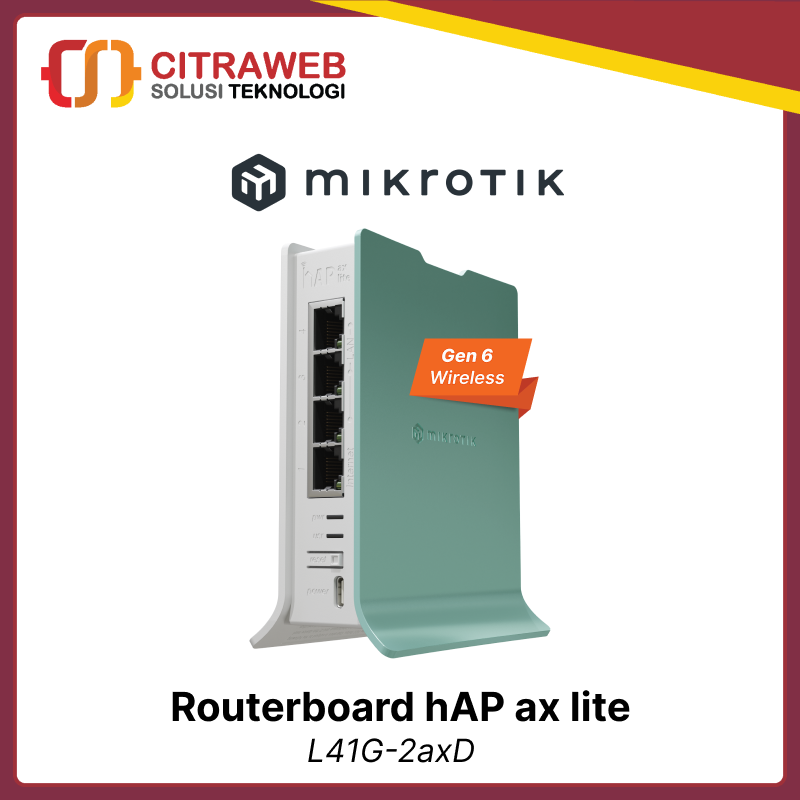 Mikrotik hAP ax lite L41G-2axD Router Wireless WiFi 6 | Lazada Indonesia