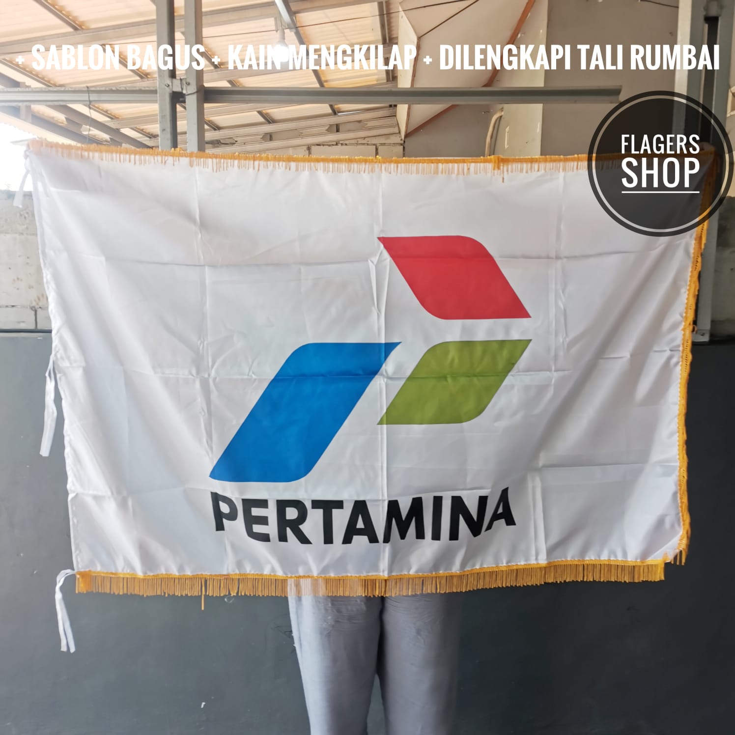 Bendera Ruangan Pertamina 90x135 cm - Ukuran Besar | Lazada Indonesia