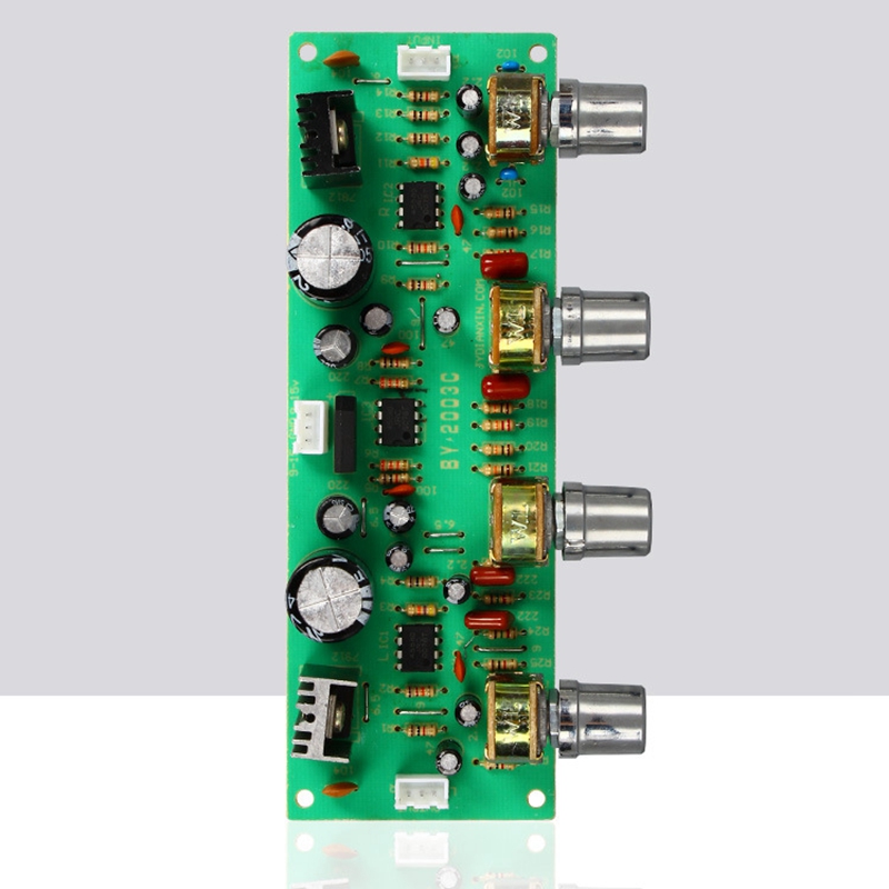 12V NE4558 HIFI Preamp Tone Board Bass Treble Volume Control Pre ...