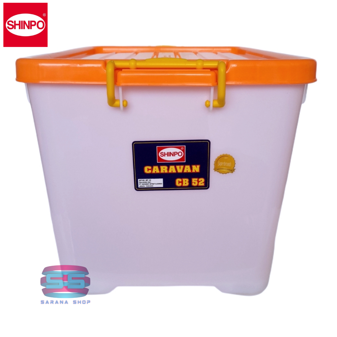 Container Box Shinpo Ukuran Lengkap Sky Cb 45 / Caravan 52 Liter Dengan ...