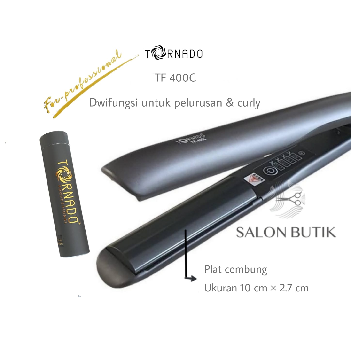 Catok rambut Tornado seri TF 400 C ( Original ) | Lazada Indonesia