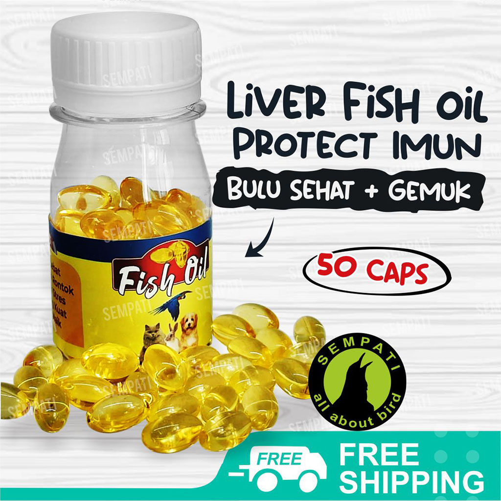 SEMPATI Minyak Ikan Fish Oil Natural Extract Minyak Ikan 50 Kapsul ...