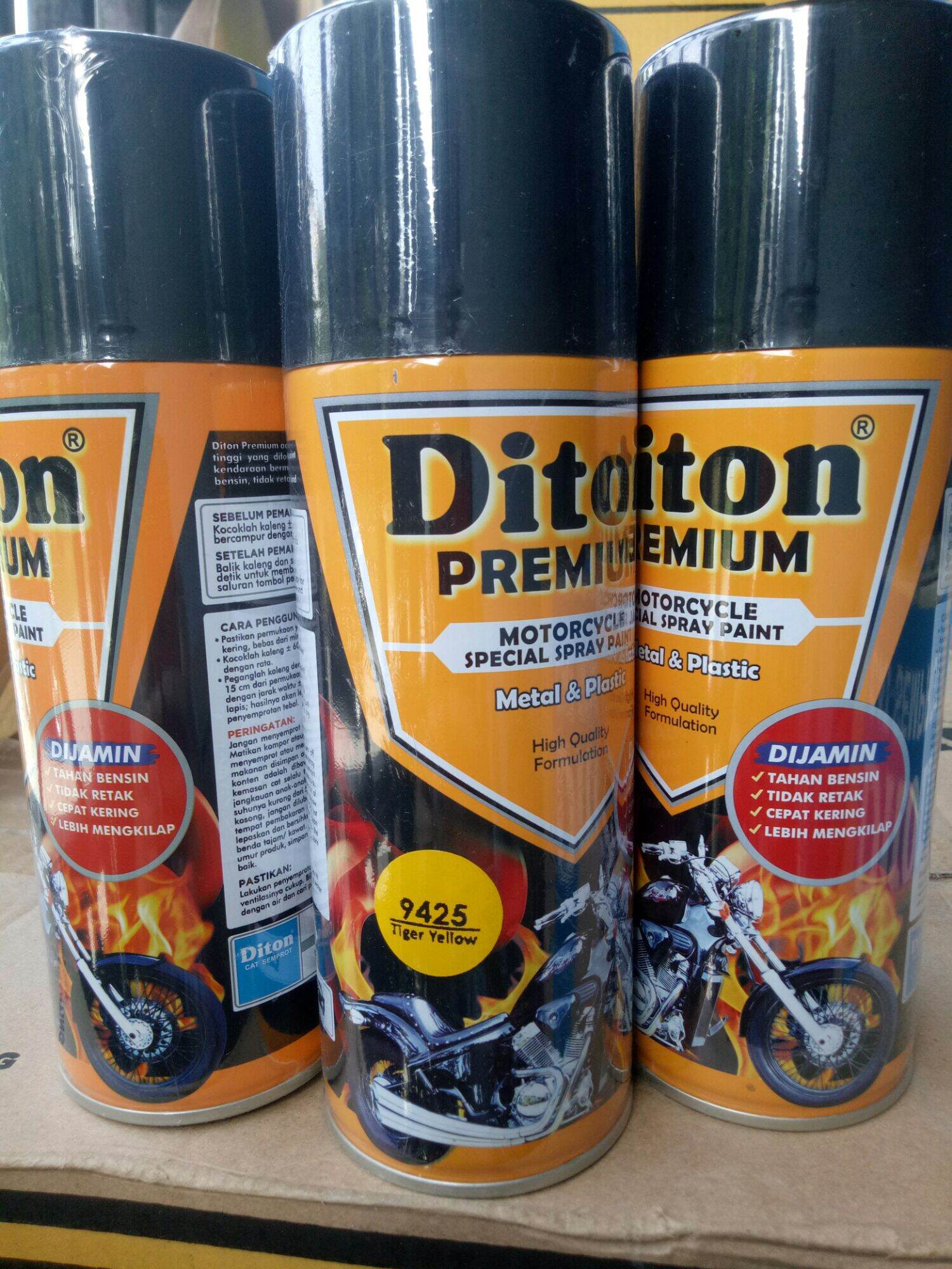 Pilok Diton Premium Tiger Yellow 9425 400cc Pilox Kuning terang kuning ...