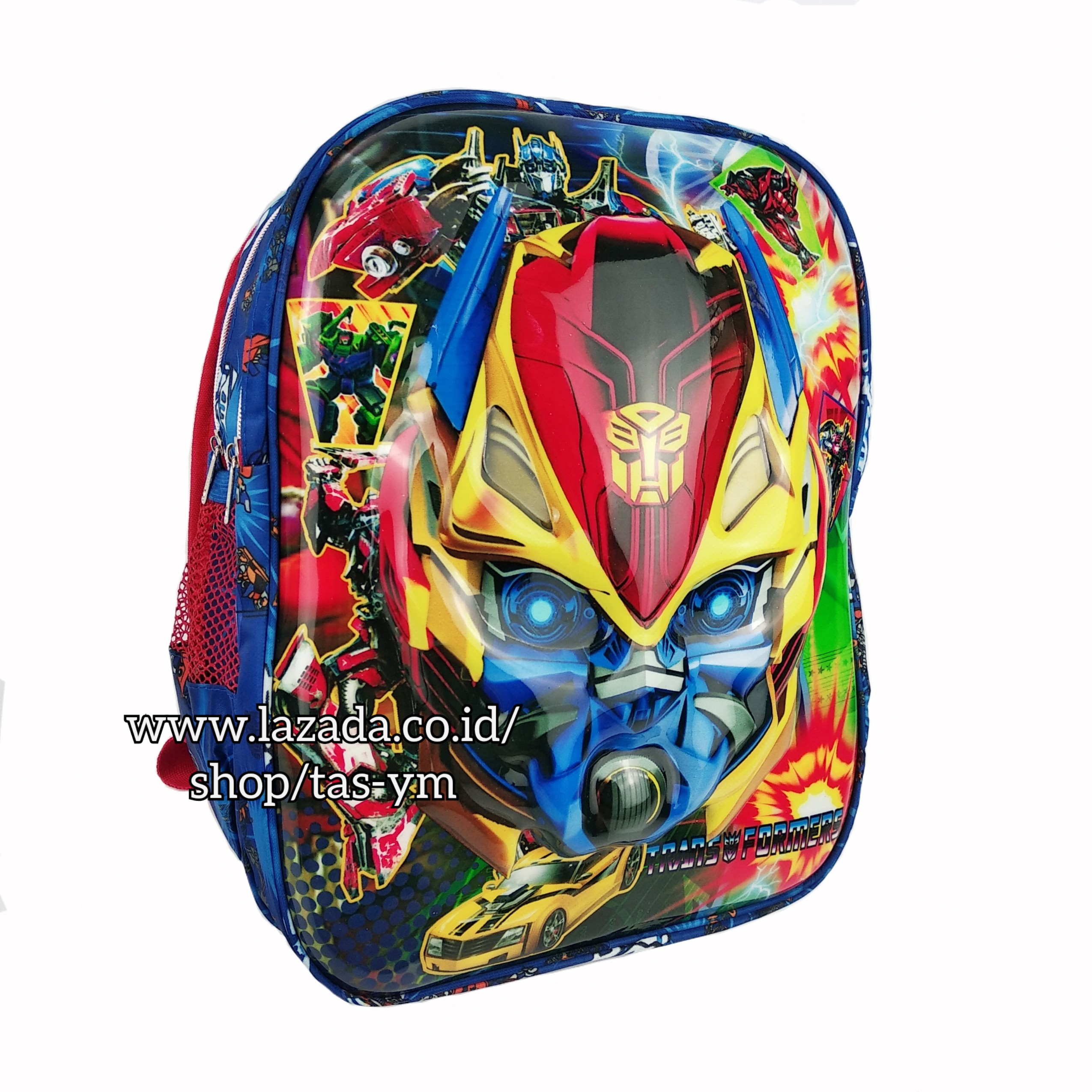 Tas Sekolah Troli Roda Anak Laki laki Transformer Robot Bumble Bee ...