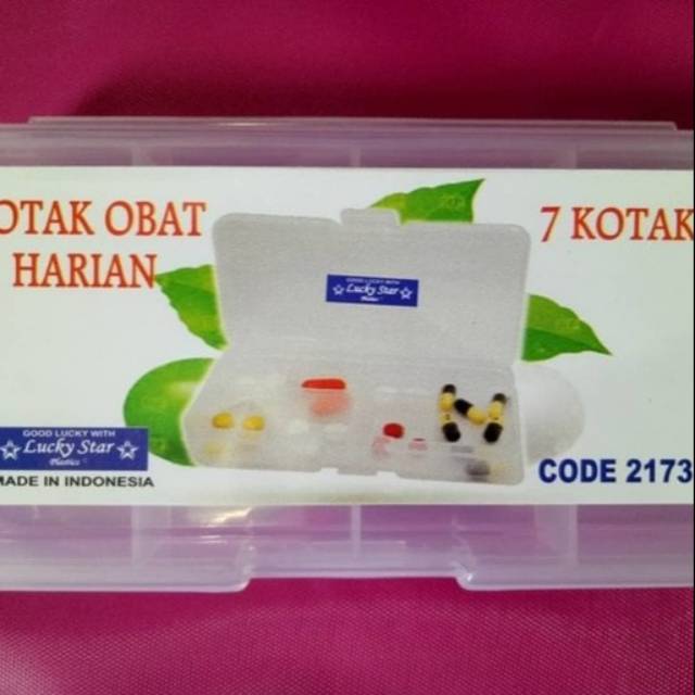 Kotak Obat Harian 2173-7 Kotak Obat Isi 7 Kotak Kecil | Lazada Indonesia