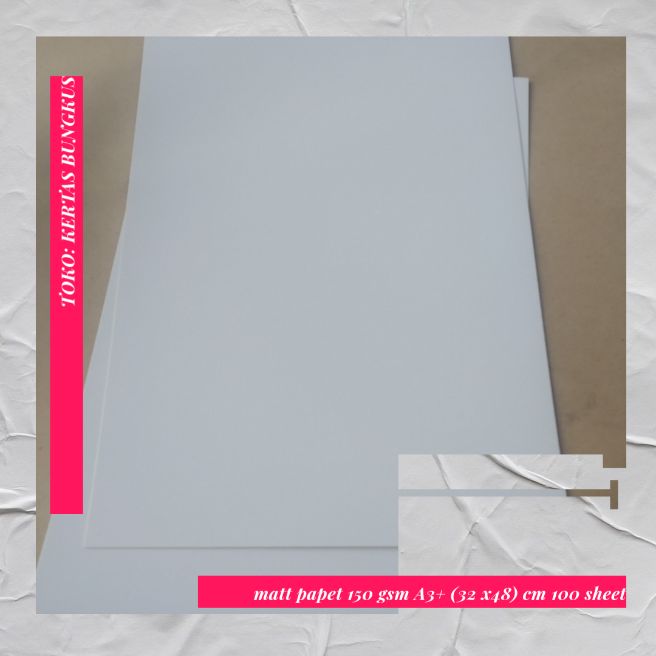 kertas matt paper dove 150 gsm A3+ (32 x 48) cm isi 100 sheet | Lazada ...