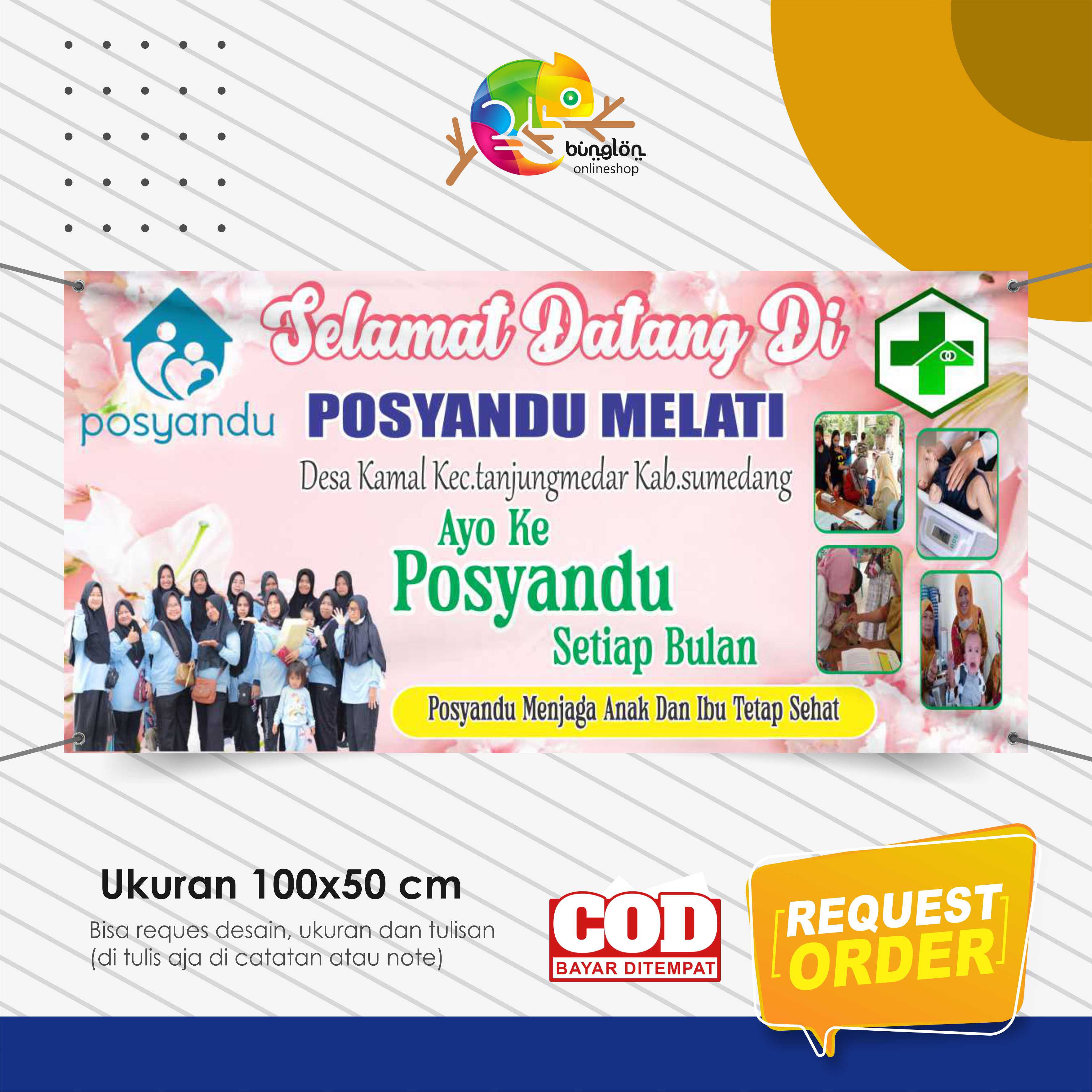 Spanduk Banner 100X50 Posyandu, Sehari Jadi | Lazada Indonesia