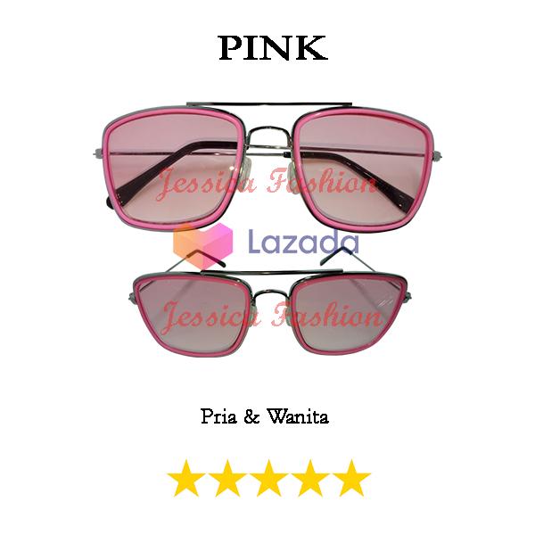 TERBARU - Kacamata unik - Frame Kacamata Besi Aviator Kotak Lensa anti ...