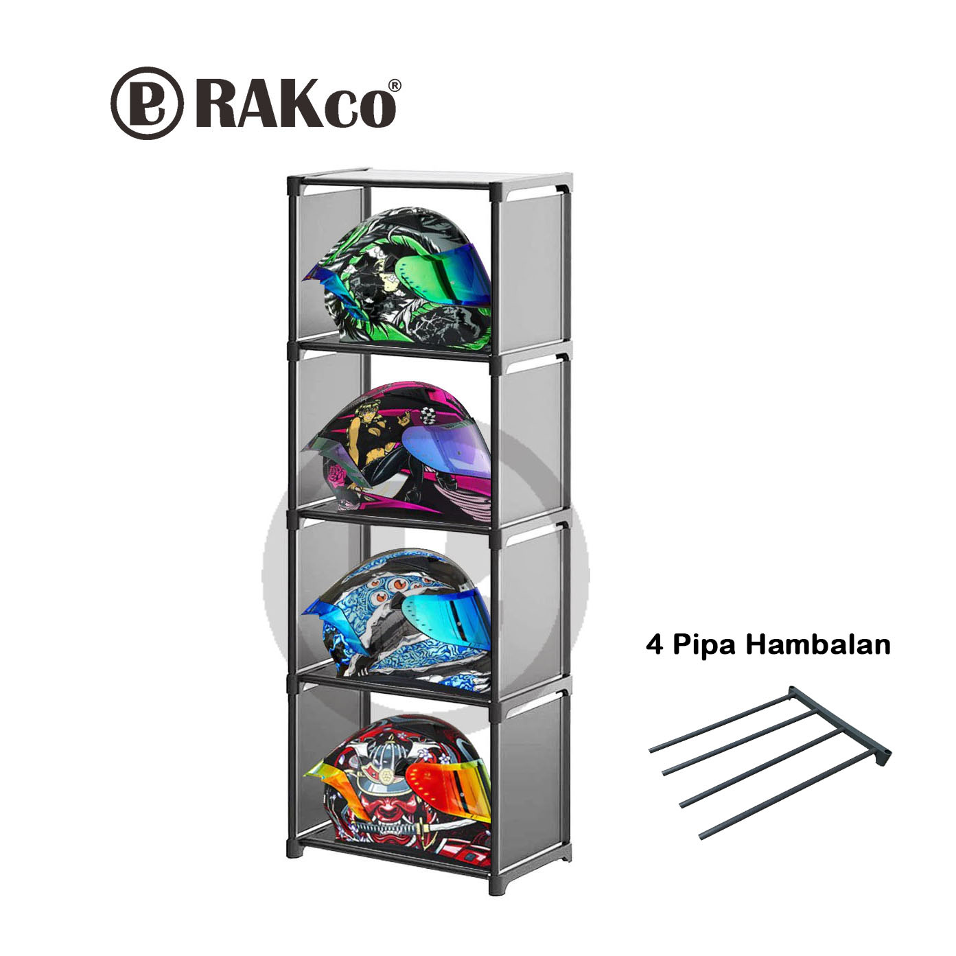 Rak HELM 5 Susun Multifungsi / Tempat Multiguna Organizer 5 Tingkat ...