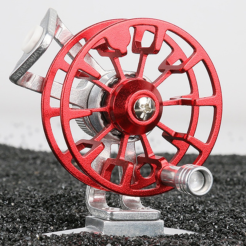 Winter Ice Fishing Reel Portable Mini Full Metal Fly Reel Aluminum Fly ...