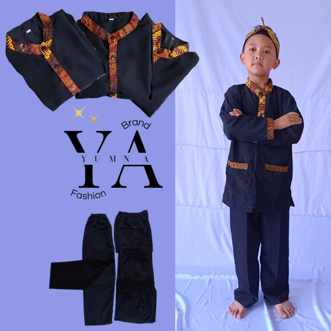 Stelan Pangsi Motiv Batik Anak /setelan baju pangsi ANAK TK dan SD ...