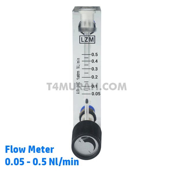 Rotameter Udara Flow Meter 0.05-0.5 nl/min Regulator Oksigen | Lazada ...