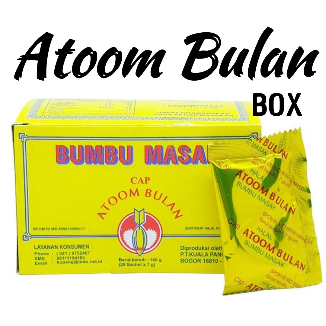 Bumbu Masak Cap Atom / Atoom Bulan satu box (7 gr x 2o sachet) | Lazada ...