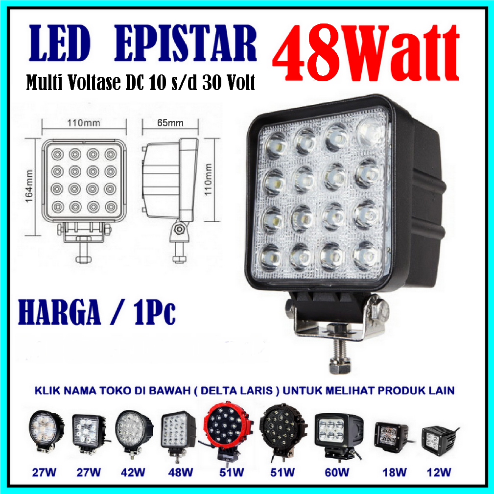 Lampu LED 24 volt Flood Alat Berat Excavator Forklift Wheel Loader Truk ...