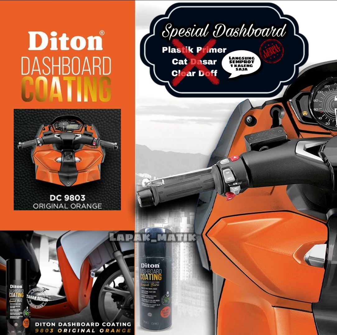 DITON DASHBOARD COATING original ORANGE DC9803 pembersih dasbor ...