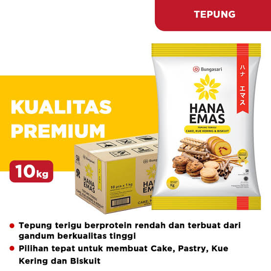 Tepung Terigu Hana Emas per Dus/ Karton isi 10 Bungkus | Lazada Indonesia