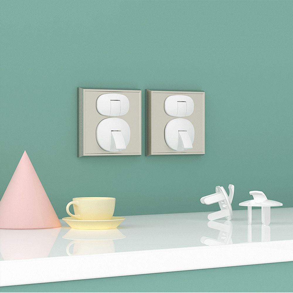 A4QUT 10ชิ้น/เซ็ต Plug Cap Anti Shock Security Lock Cover Baby Safety ...