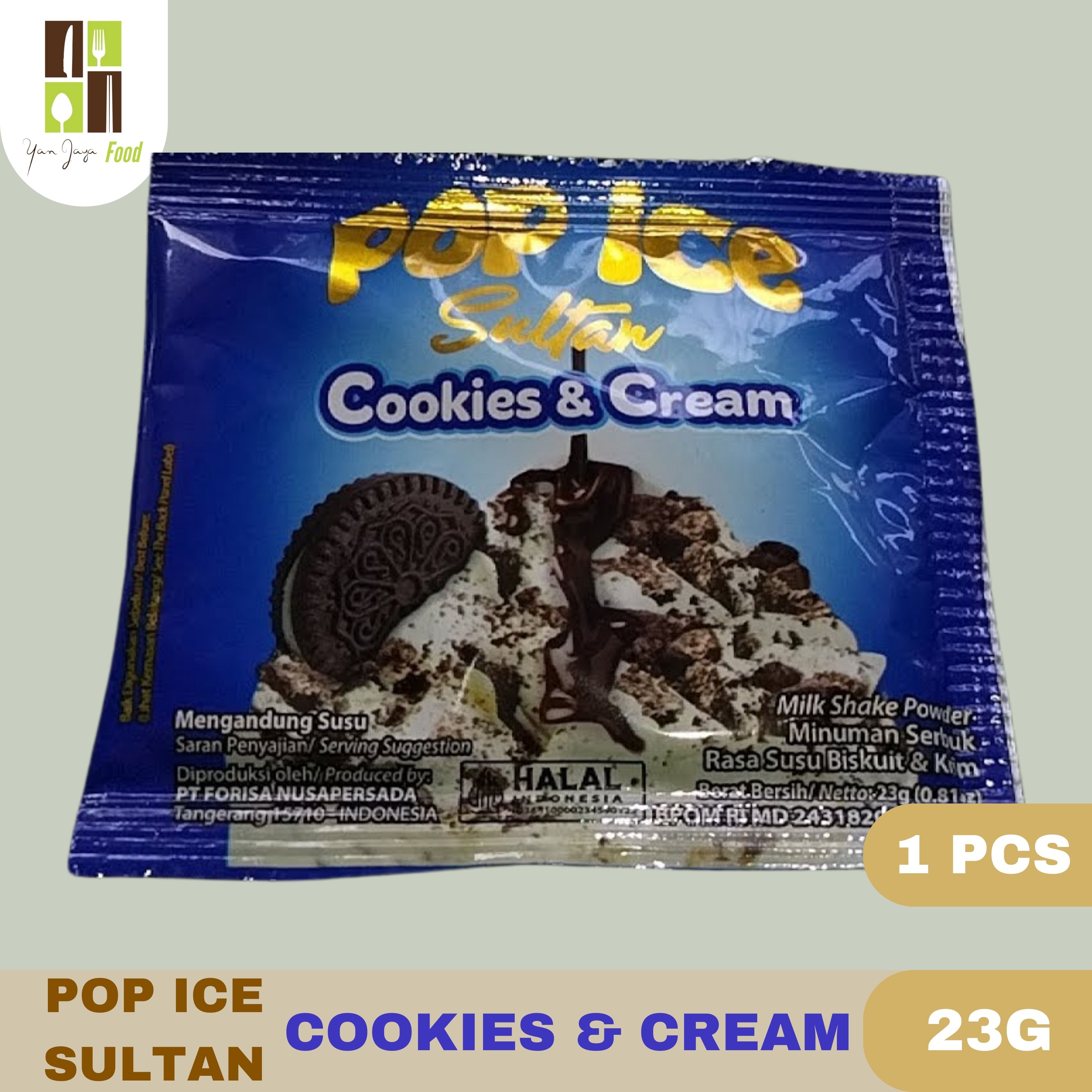 Pop Ice Sultan / Minuman Serbuk Rasa Cookies & Cream / Cheese Red ...