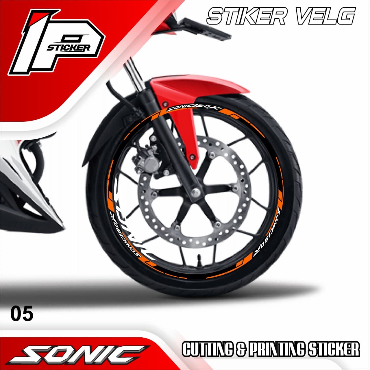 Stiker Velg SONIC- Striping Velg Variasi List HONDA SONIC.05 Design IP ...