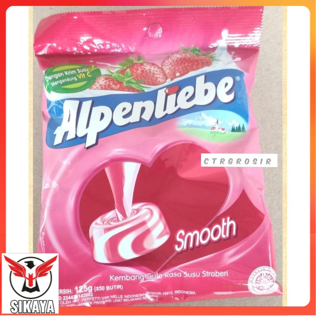 PERMEN ALPENLIEBE SMOOTH RASA SUSU STRAWBERRY | Lazada Indonesia