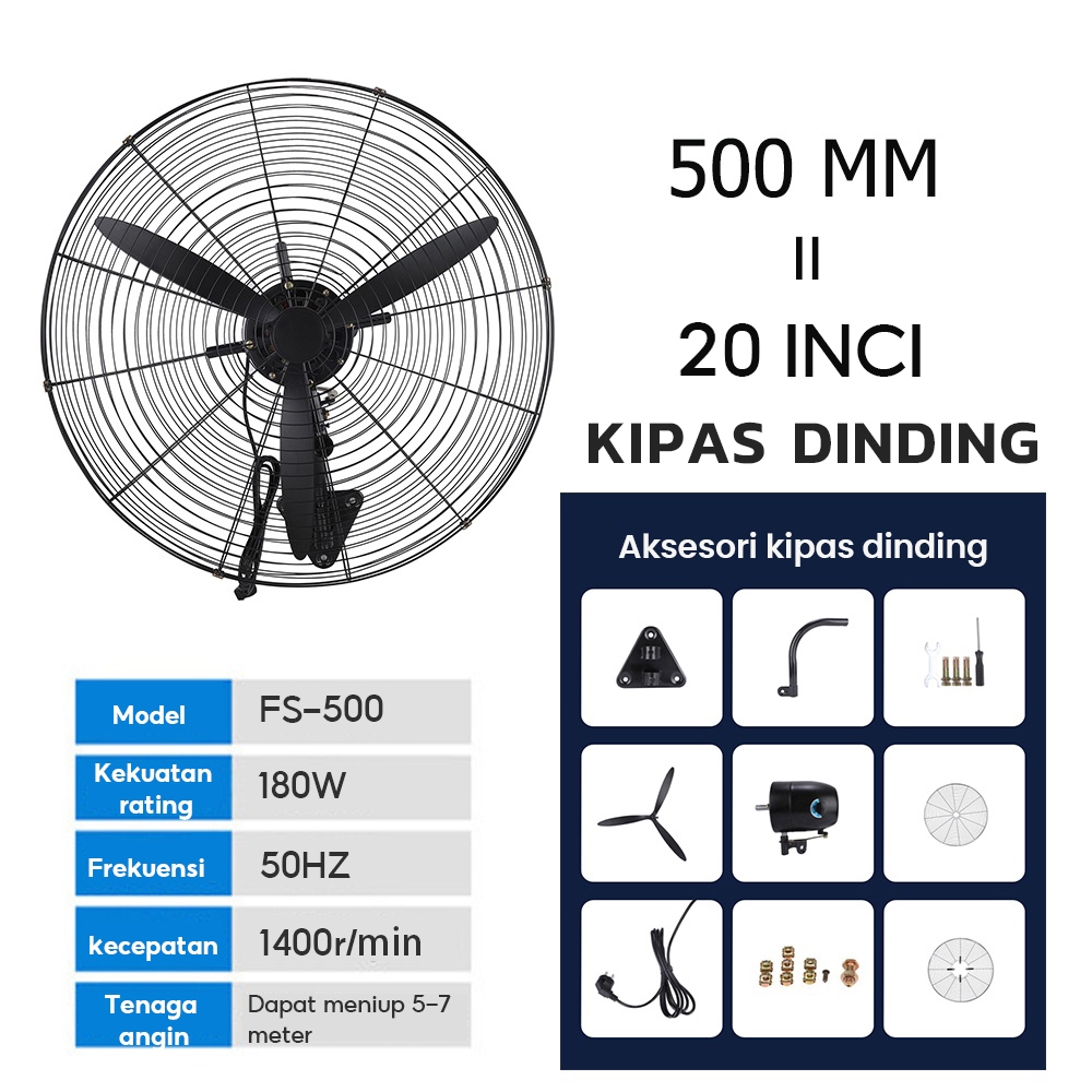 kipas angin dinding 20/30 inch kipas industri Kipas Angin Dinding ...