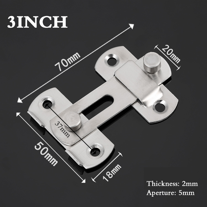 【3-4inch】Cantolan Gembok Grendel Pintu Grendel Slot Pintu Gembok ...