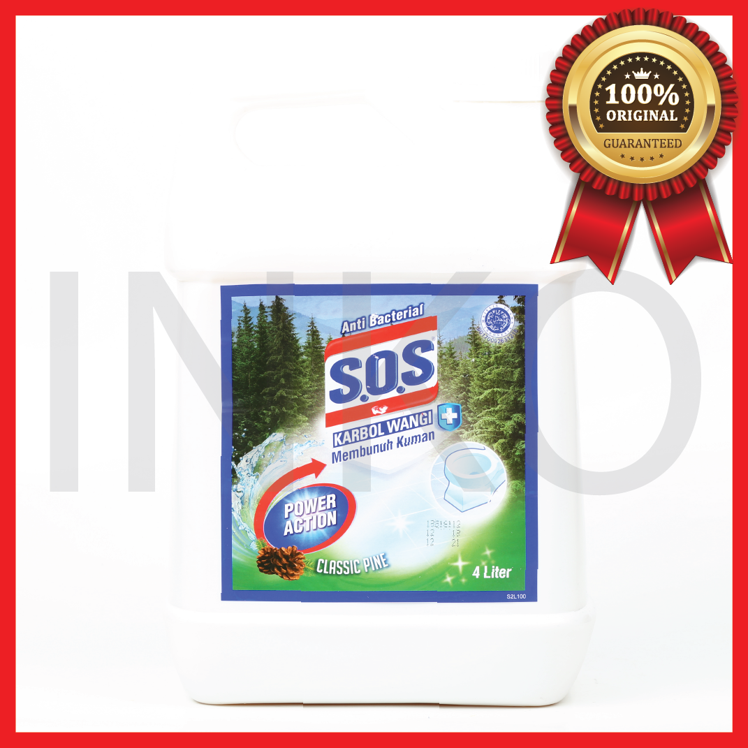 SOS KARBOL WANGI ANTI BACTERIAL CLASSIC PINE JERIGEN 4L | Lazada Indonesia