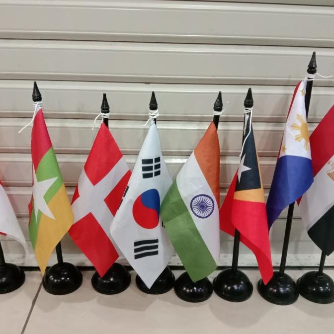 Bendera Negara Meja Dunia Bendera Meja ASEAN PBB Costum | Lazada Indonesia