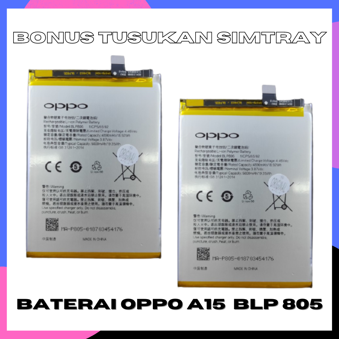 Baterai Batre Batery Battery OPPO A16 BLP805 ORIGINAL | Lazada Indonesia