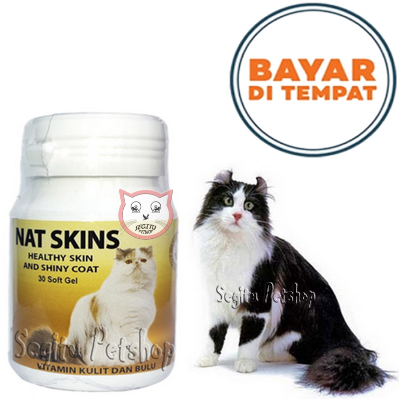 VITAMIN TUMBUH BULU KUCING EXTRA NAT SKINS ANTI RONTOK HEALTHY SKIN ...